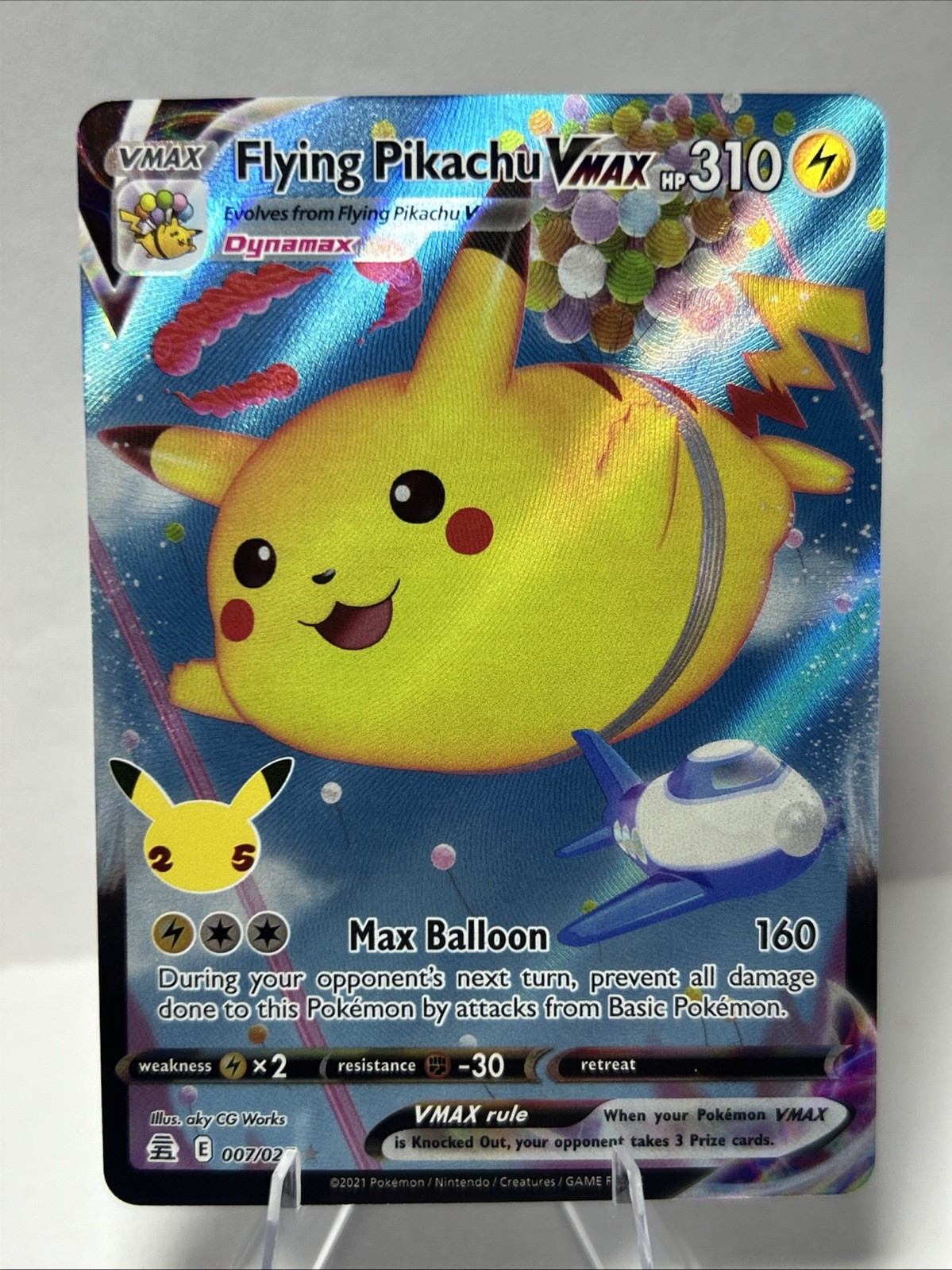 Flying Pikachu VMAX 7 Current Market Value | Celebrations
