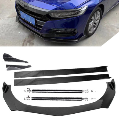 Front Bumper Lip Splitter Spoiler Rear Lip Strut Rod For Honda Insight ...