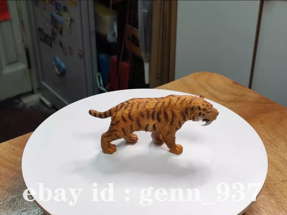 TNG Machairodus Smilodon New Posture PVC L/12CM Animal Ornaments Figure ...