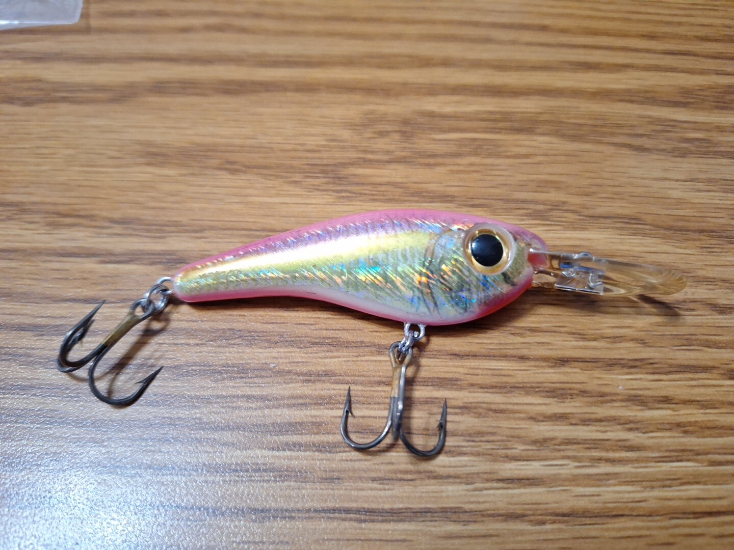 Lindy Shadling Crankbait Fishing Lure Gold Pink And Red In Color 2 3/4 ...