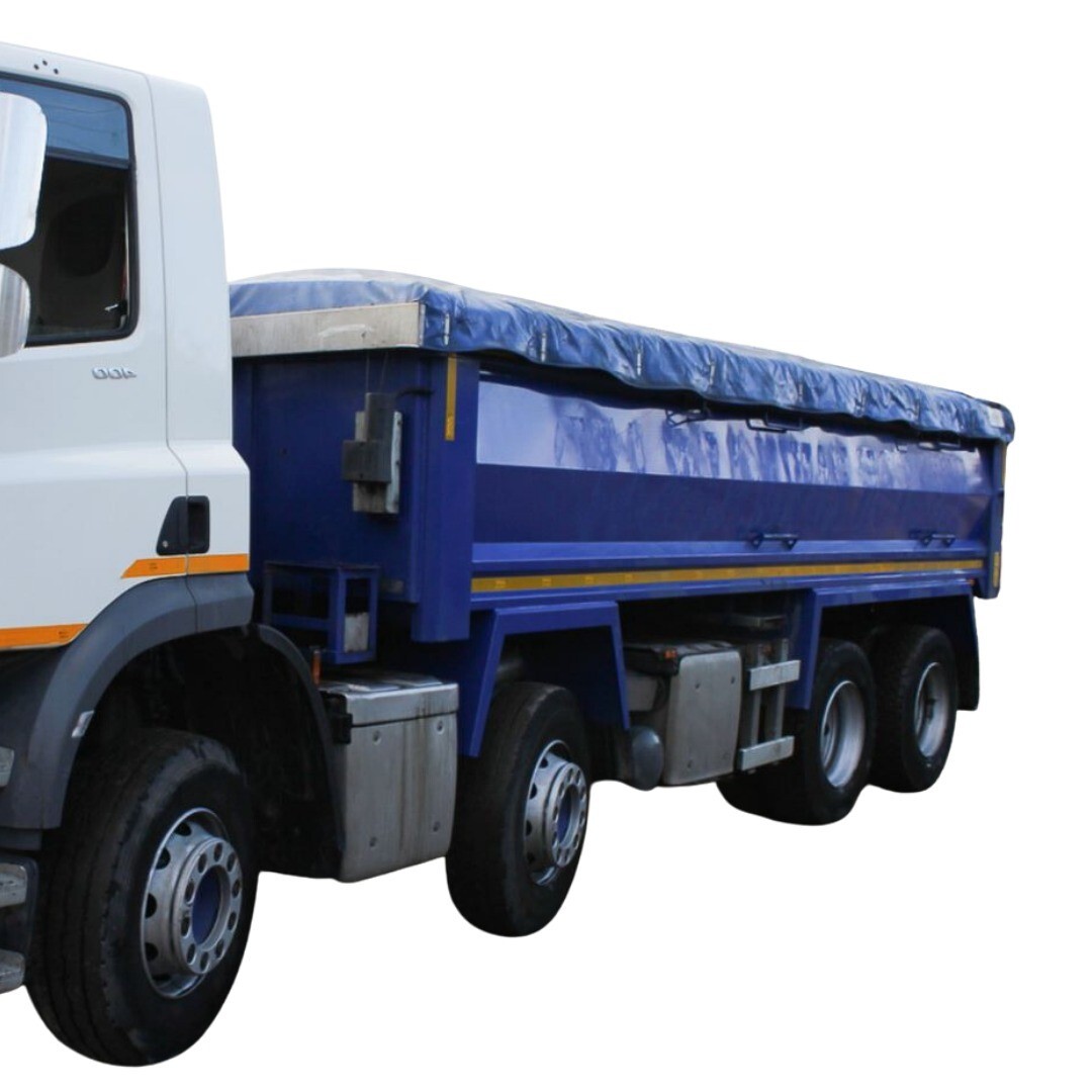 DAFF LF HGV LORRY FLAT BED SHEET TAPAULIN PVC COVER 10FT 21FT BLACK ROT ...