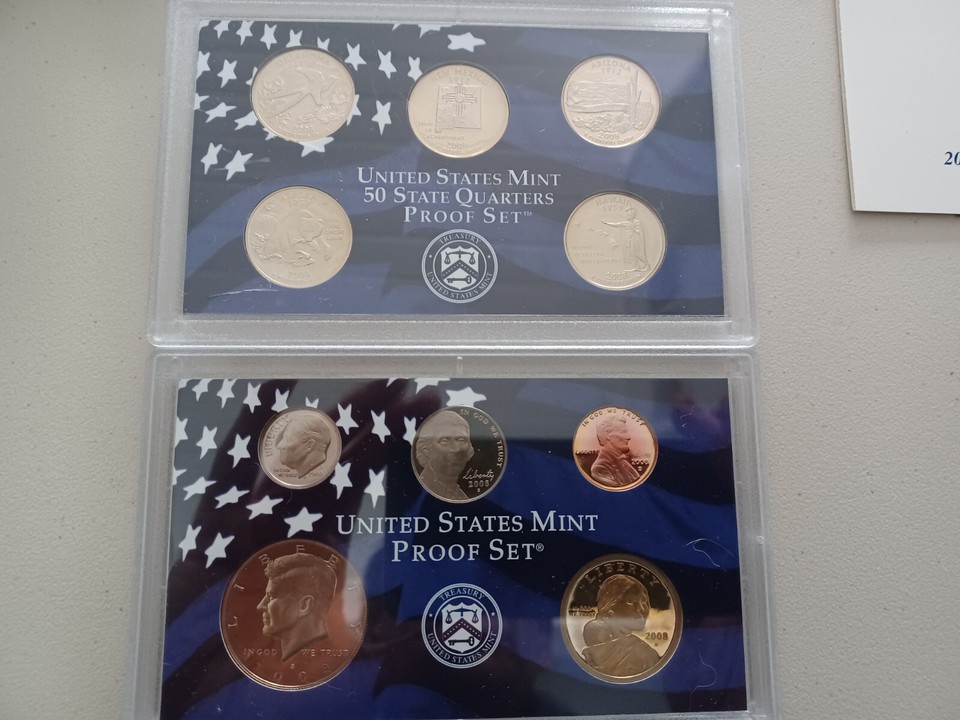 1999-2008 US Mint Proof Sets, 10 Sets, Most with COAs, No Boxes | eBay
