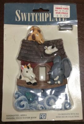 Noah’s Ark Bible Animal Light Switch Plate Kids Children Nursery NIB #P ...