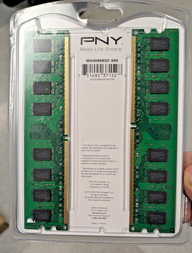 PNY 4GB (2 x 2GB) DDR2-800 (PC2-6400) Memory Kit | eBay