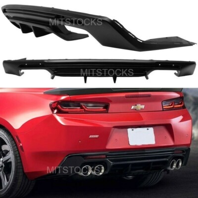 Fits 16-22 Chevy Camaro LS LT LT1 SS Shark Fin Rear Bumper Diffuser ...