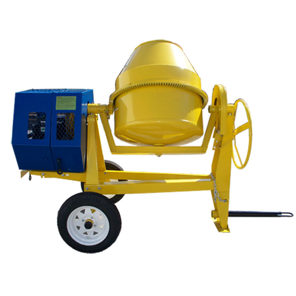 13 HP Towable 9 CF CUBIC CEMENT MIXER 12V Electric 55 MPH Concrete | eBay