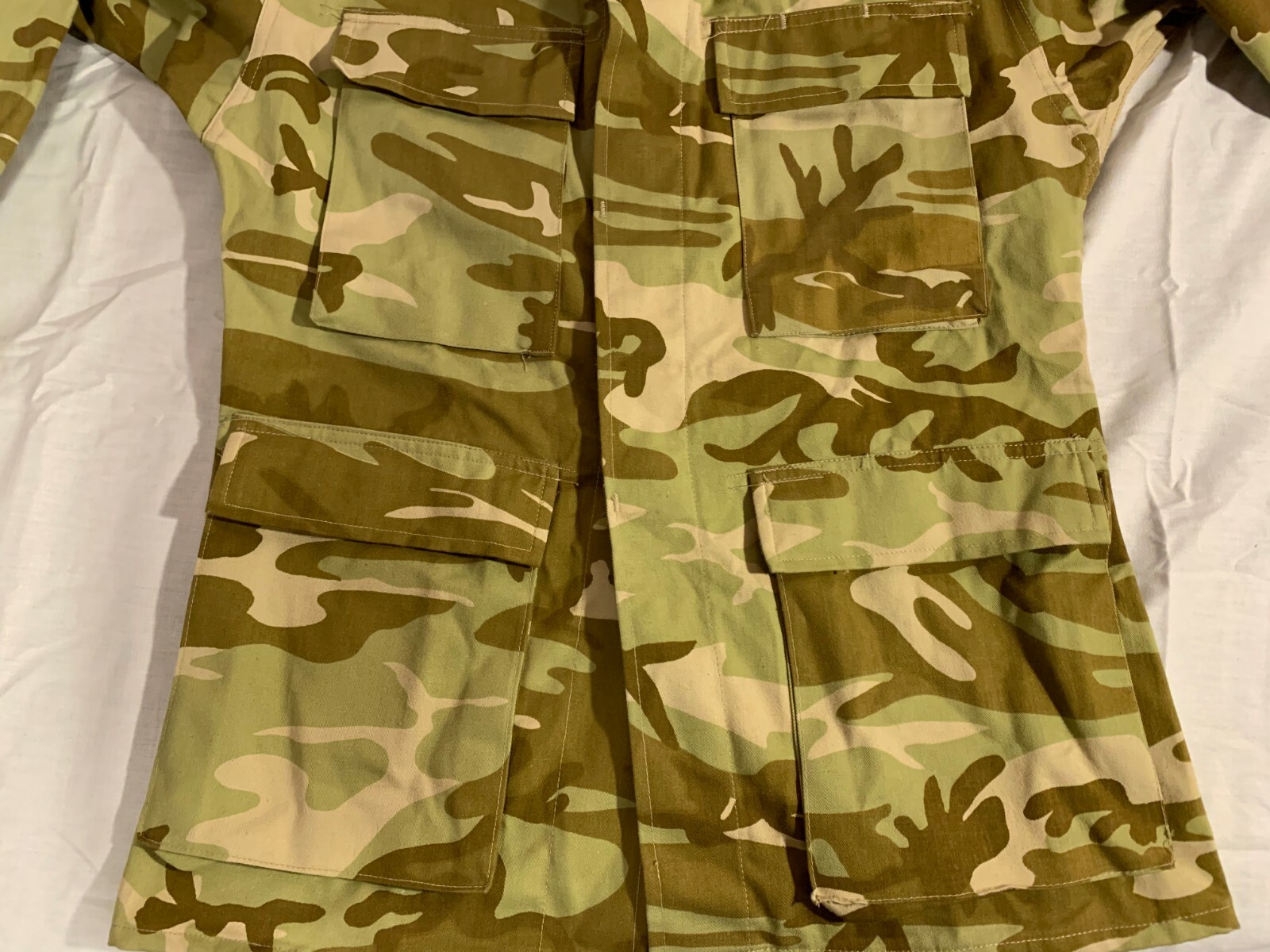 VINTAGE RARE ATLANCO COTTON POLY DESERT TAN BDU /DCUCAMOUFLAGE COMBAT ...