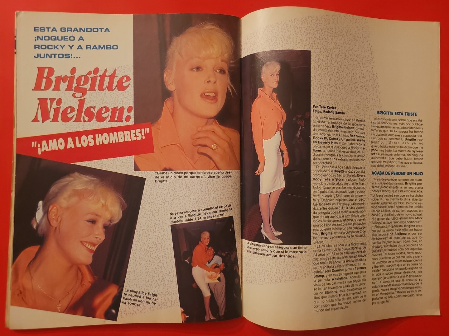 Lorenzo Antonio Brigitte Nielsen Diego Verdaguer Manolo Muñoz Nelson ...