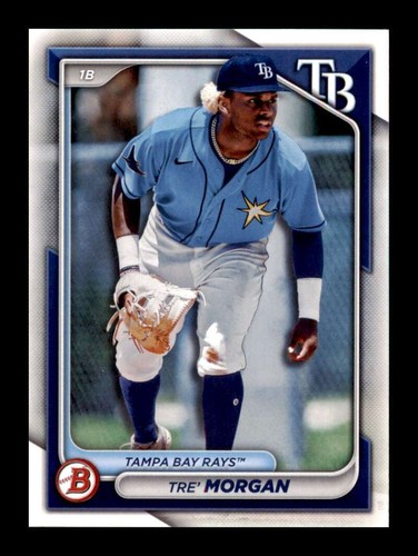 2024 Bowman Tre Morgan #BP-126 Tampa Bay Rays Rookie RC | eBay