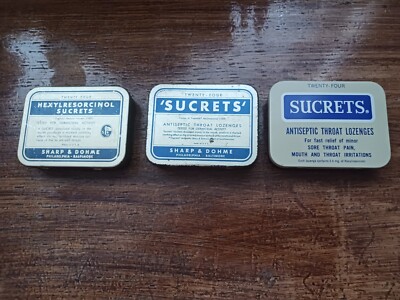 Vintage 1930's, 40's & 50's Sucrets Tins (Lot) | eBay