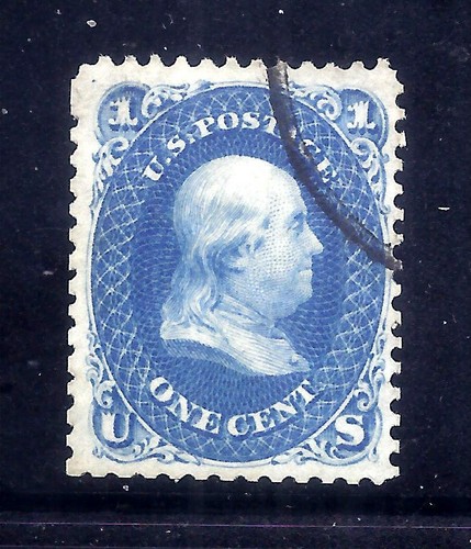 US Stamp - #102 - USED - 1 cent Franklin 1875 Re-issue - CV $1750 ...
