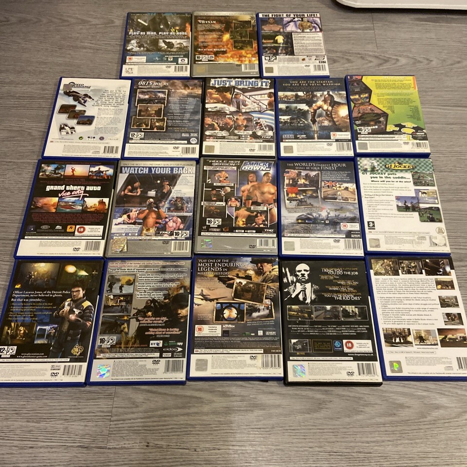 18 X PlayStation 2 Assorted Games Bundle PS2 Games with Cases and ...