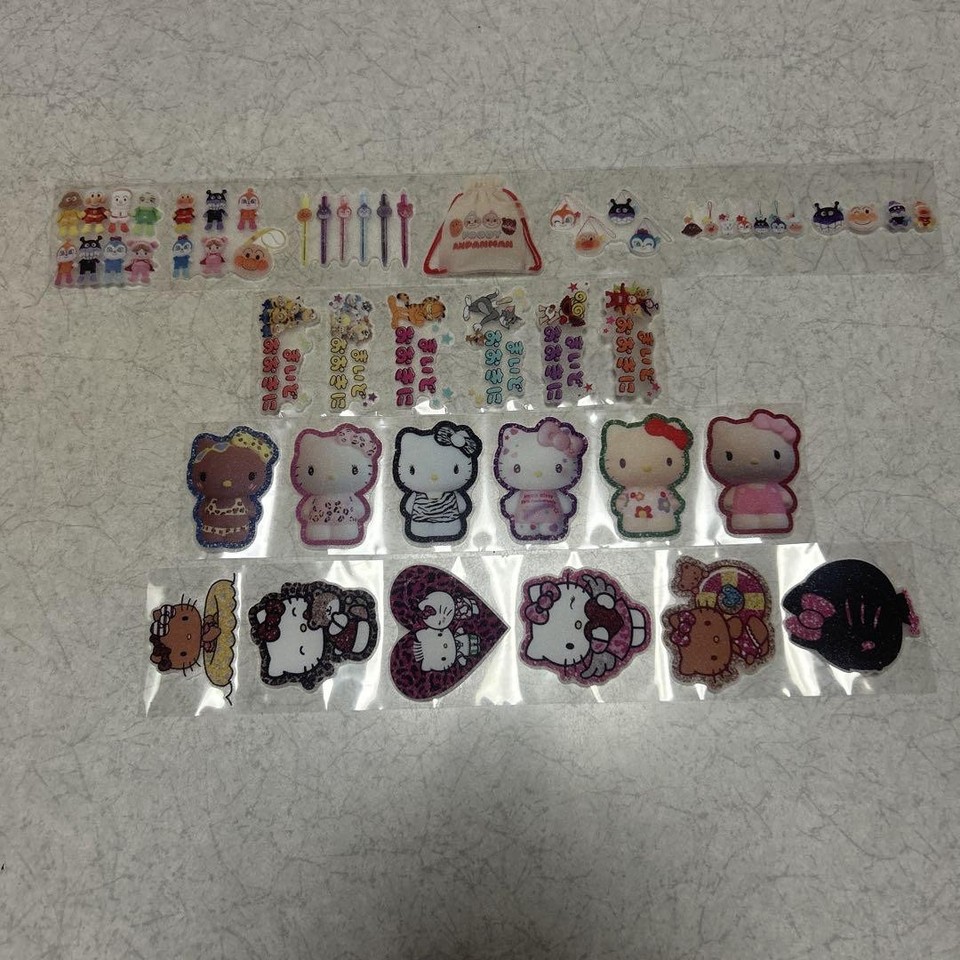 Hello Kitty Sticker Set 16pcs Animal Characters, Hologram, Sweet ...