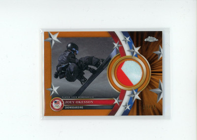 2026 Topps Chrome Winter Olympics Joey Okesson #USM-JO Orange ...