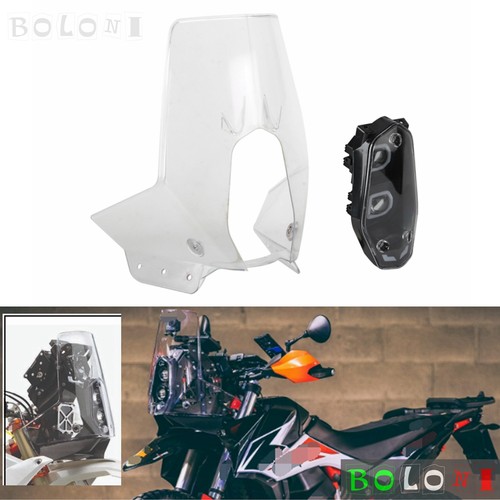 Windshield & LED Headlight For KTM Enduro 690 Rally 701 450 Rally ...