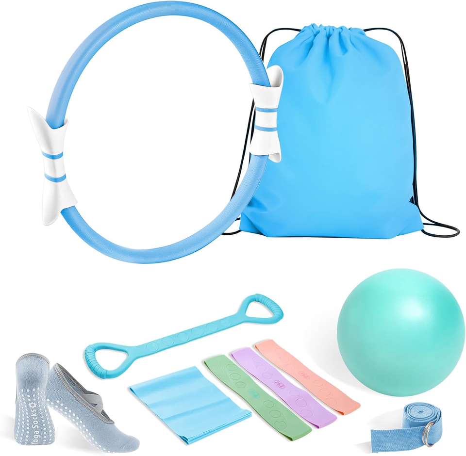 Pilates Kit,Home Pilates Ring Kit for Women,Pilates Equipment Ring and ...