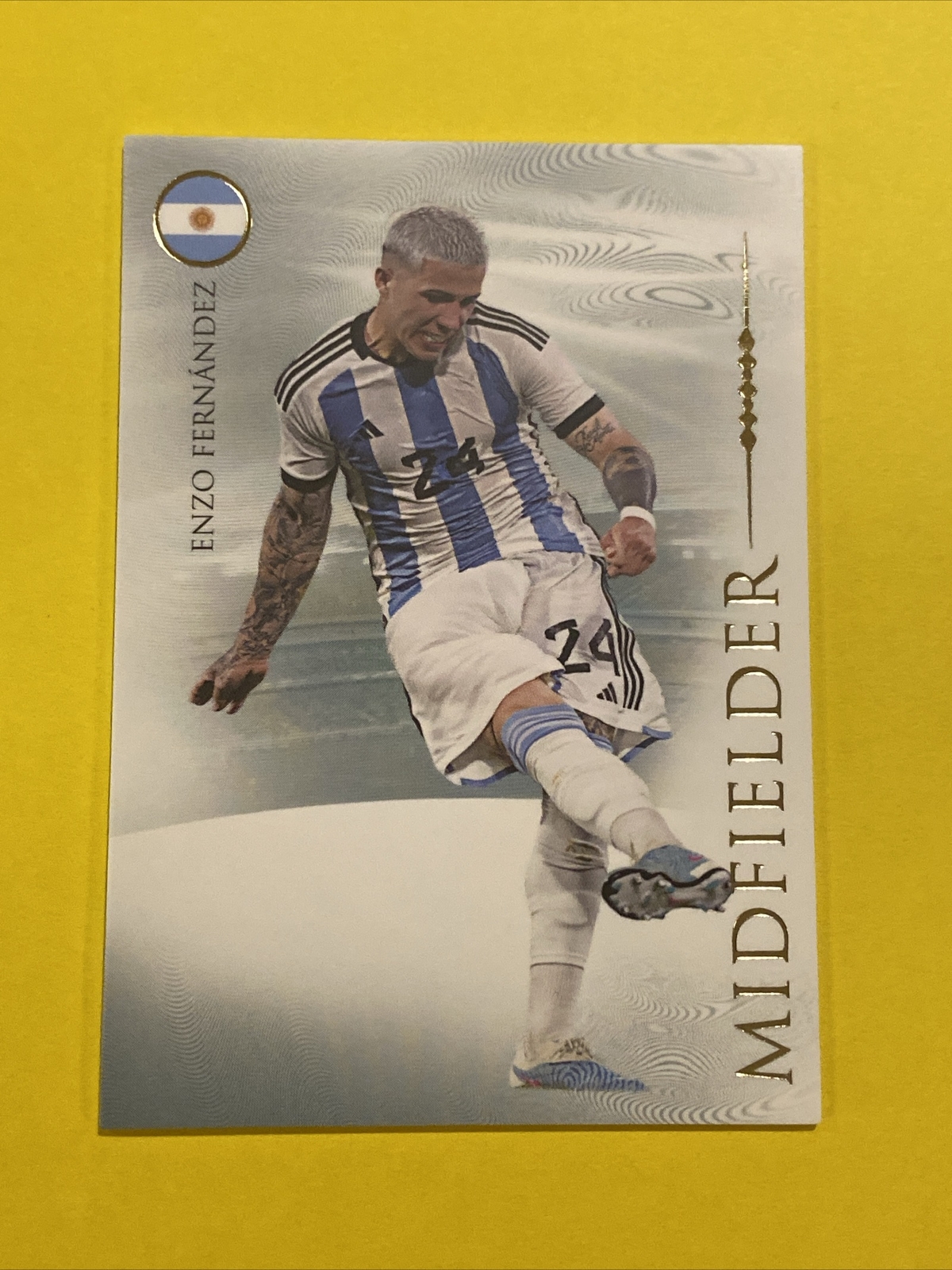 Enzo Fernandez 2024 Futera Unique Nostalgia #038 Heritage Gold /35 ...