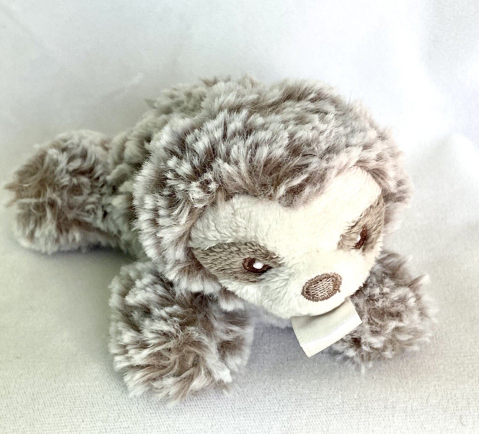 Raz Buddy - Baby Sloth Plush, White Pacifier Holder, Cream/Brown, No ...