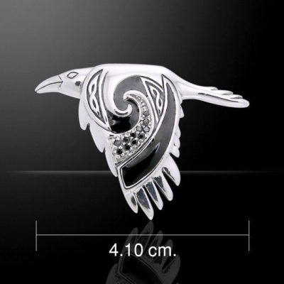 Celtic Raven Pendant 925er Silver Symbol Jewelry New | eBay