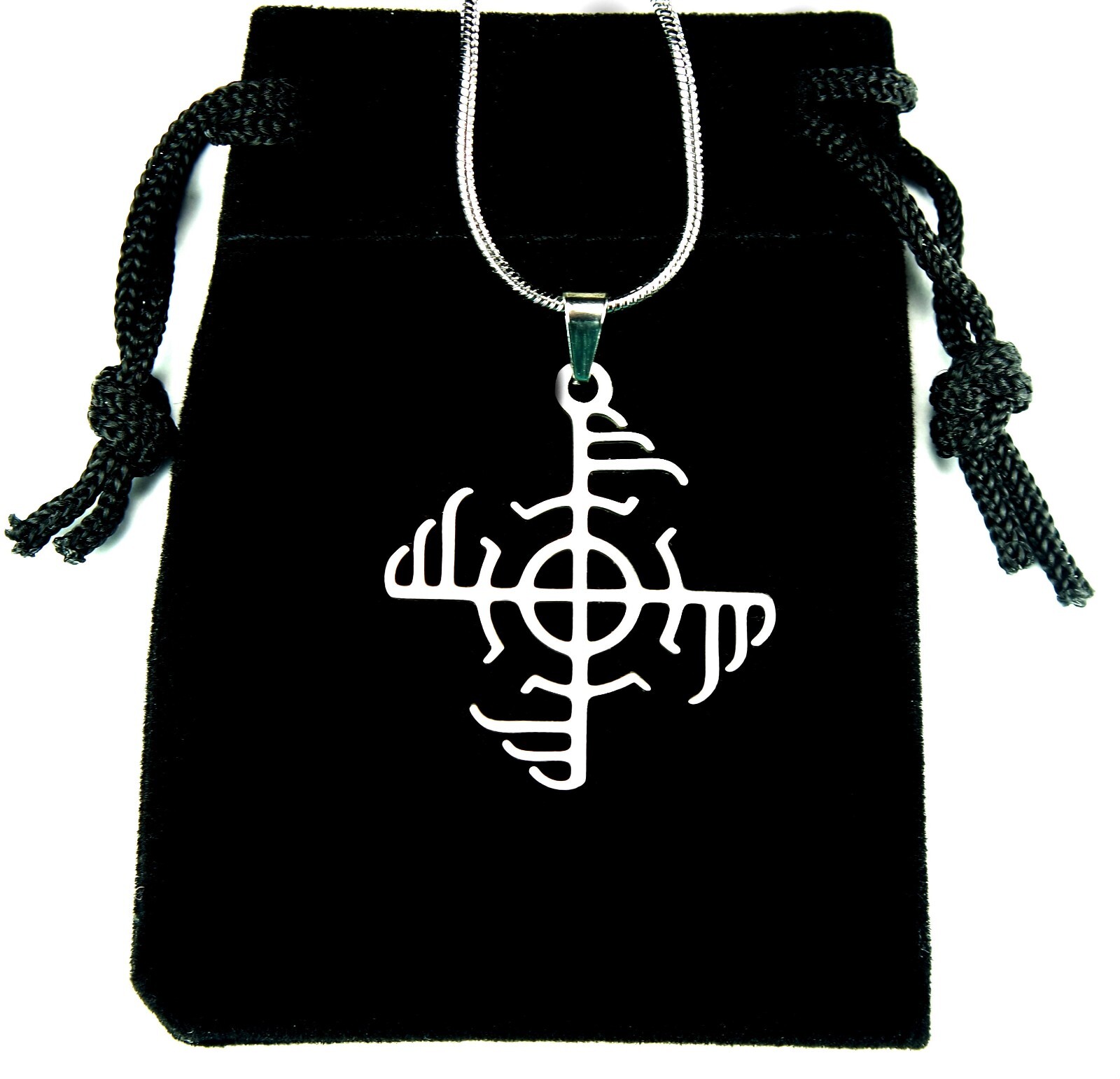 Ginfaxi Necklace, Iceland Icelandic Combat Stave Waterproof Stainless ...