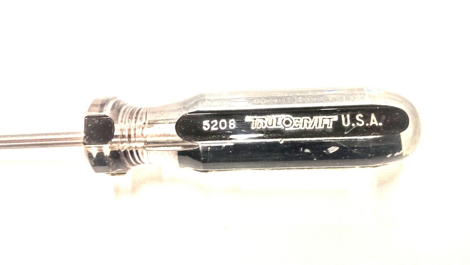 True Craft 5208 3/16" x 8" Cabinet Screwdriver #5208 *Made in the USA ...
