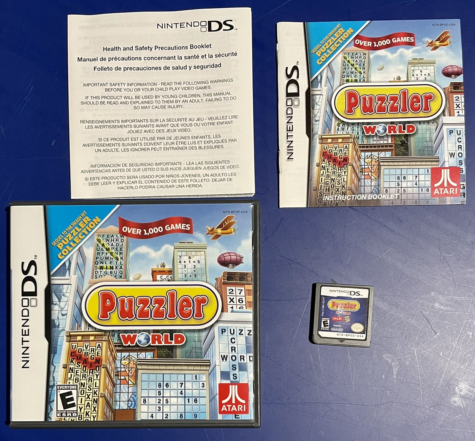 Puzzler World (Nintendo DS, 2009) By Atari Puzzler Collection Complete ...