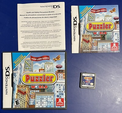 Puzzler World (Nintendo DS, 2009) By Atari Puzzler Collection Complete ...