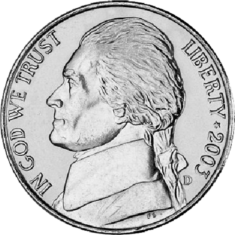 Nickel - 3 Pack Circle Stickers 3 Inch - Coin Collector Money Currency ...