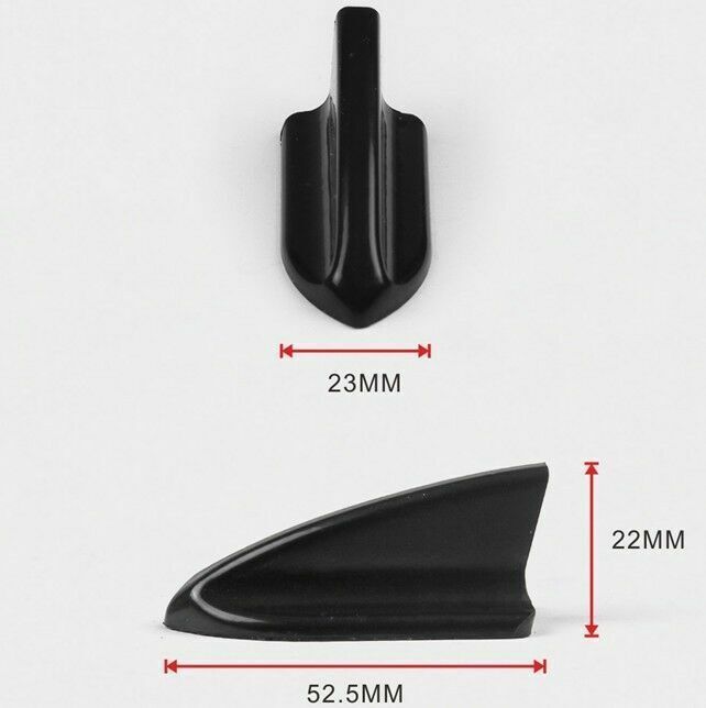 10Pcs Black Vortex Generators Front Bumper Spoiler roof Shark Fins ...