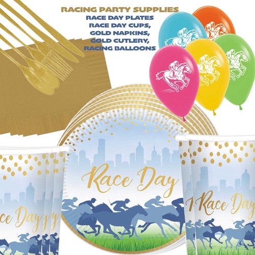 Melbourne Cup Race Day Spring Racing Party Tableware Napkins Balloon ...