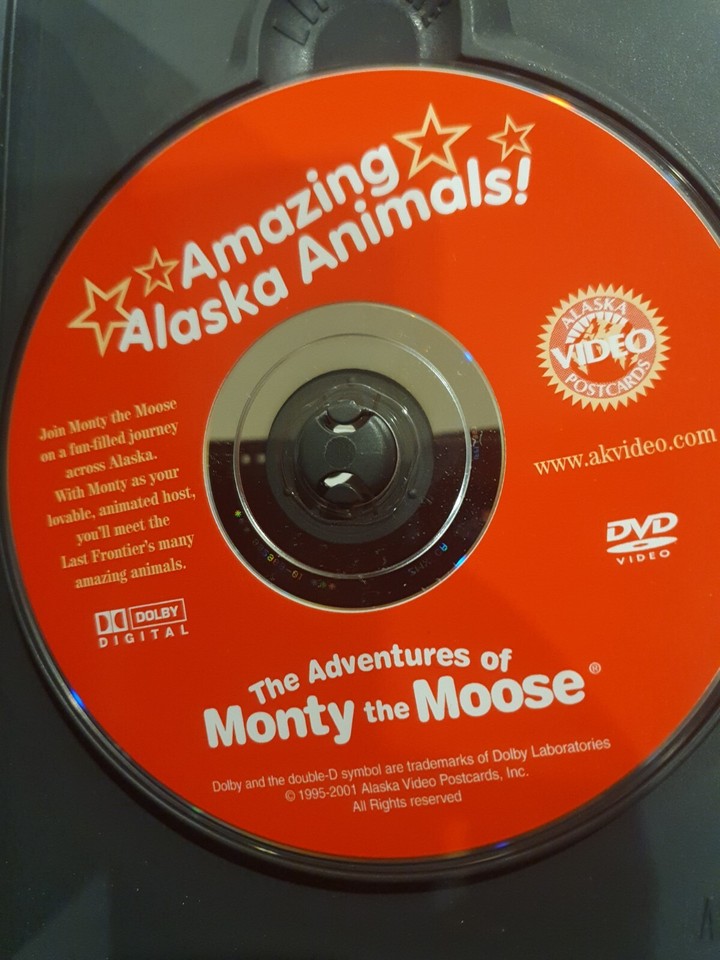 THE ADVENTURES OF MONTY THE MOOSE DVD AMAZING ALASKA ANIMALS CHILDREN ...