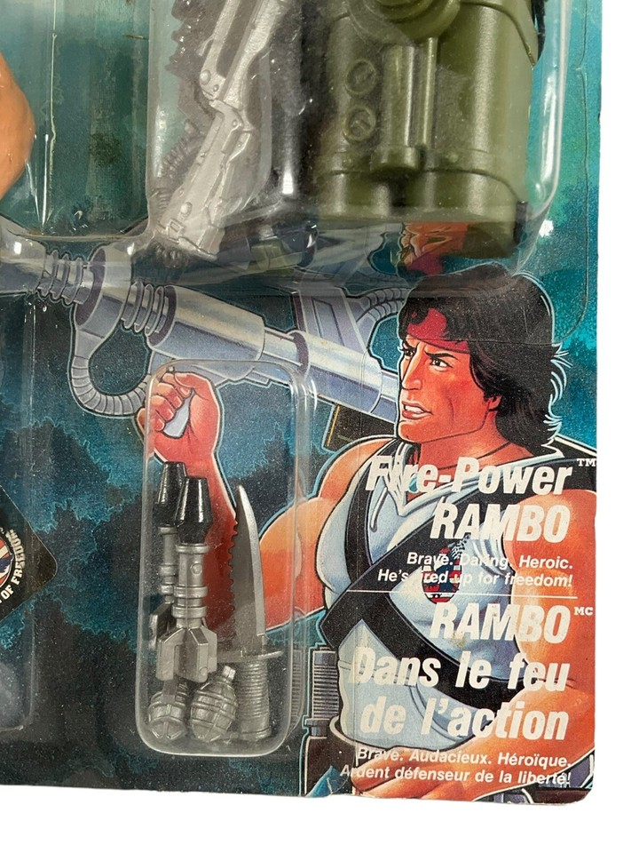Vintage Original 1986 Sealed Package Rambo Fire Power Action Figure ...