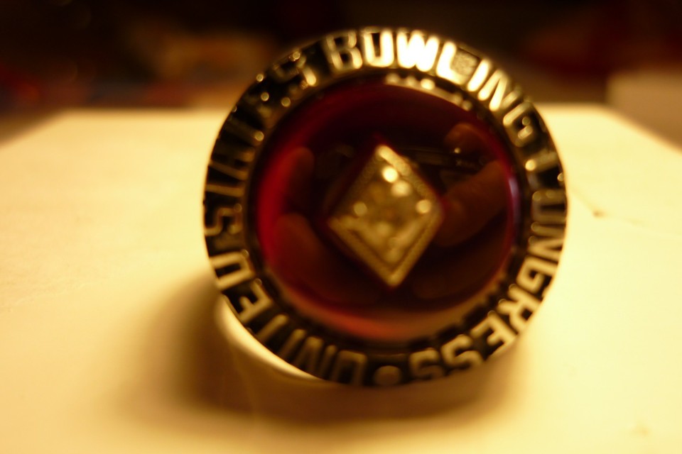 MINT 300 GAME DIAMOND BOWLING AWARD RING SIZE 8.9 WEIGHS 18.3 GRAMS | eBay