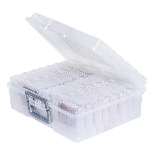 Photo Case 4" x 6" Photo Box Storage - 16 Inner Photo Keeper Photo ...