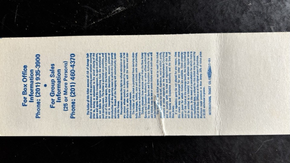 Tina Turner Unused Concert Ticket | July 28, 1985 Meadowlands Arena | eBay