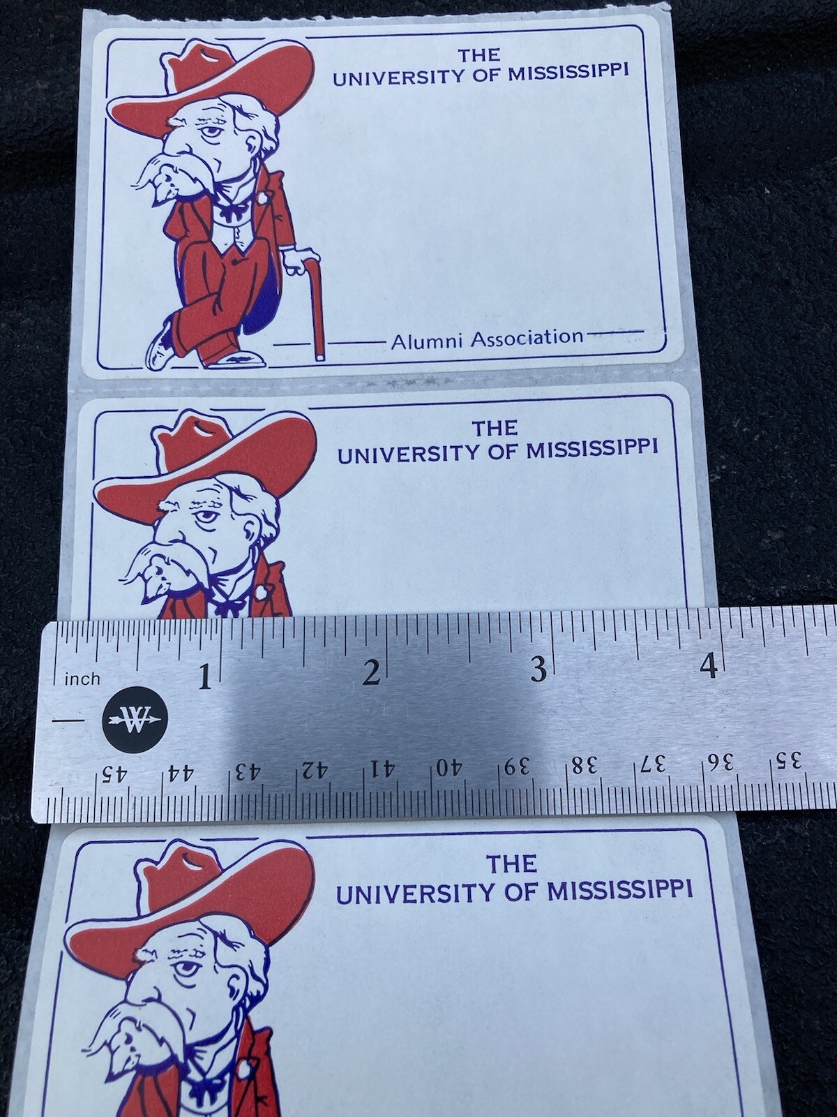 Lot of 3 vintage OLE MISS REBELS Colonel Reb University of Mississippi ...