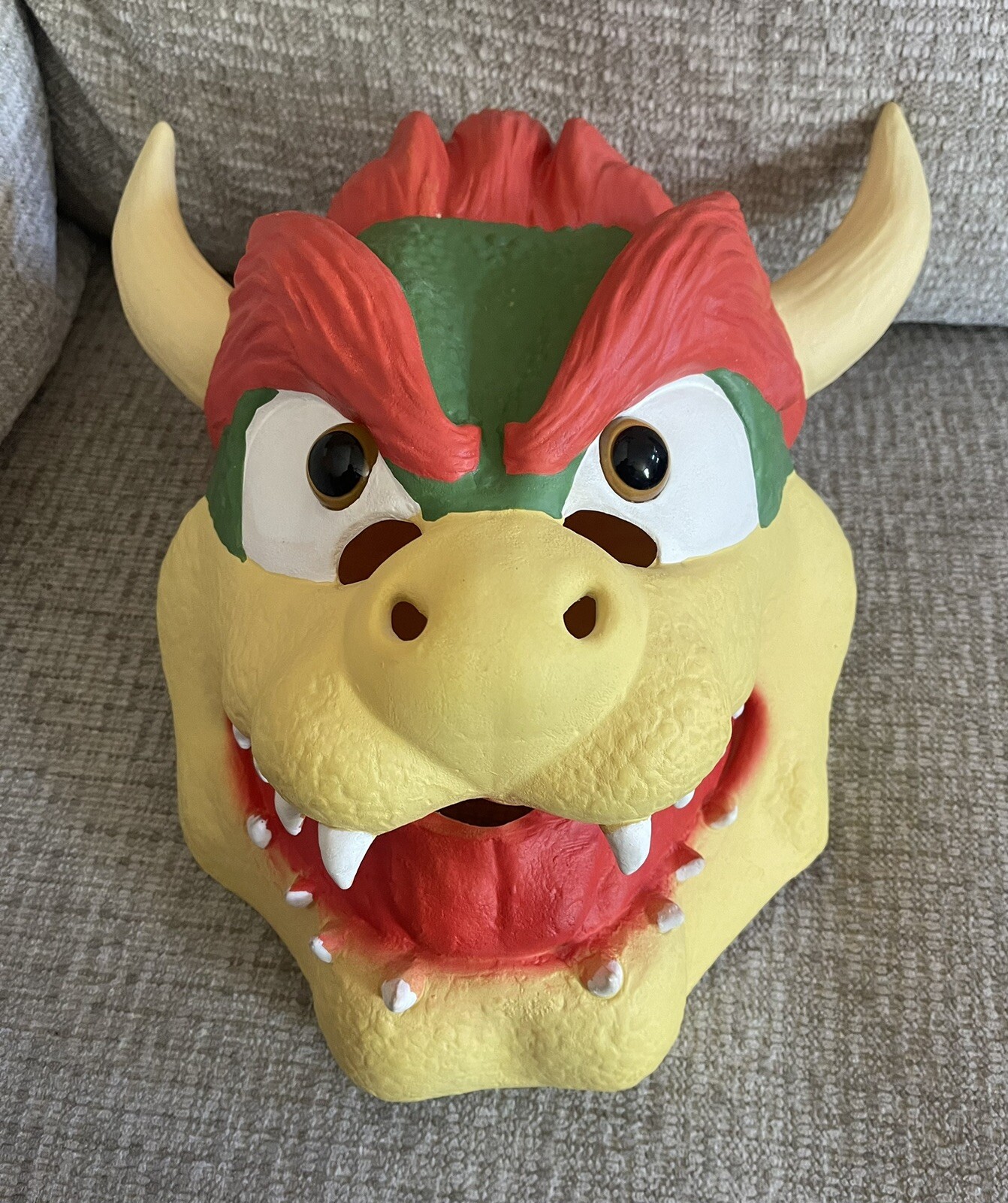 RARE Super Mario Bowser Latex / Rubber Halloween Mask - Gem