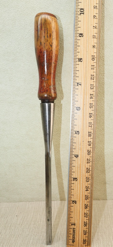 Old Wood carving tools Vintage 1/4" No. 4 sweep straight wood carving ...