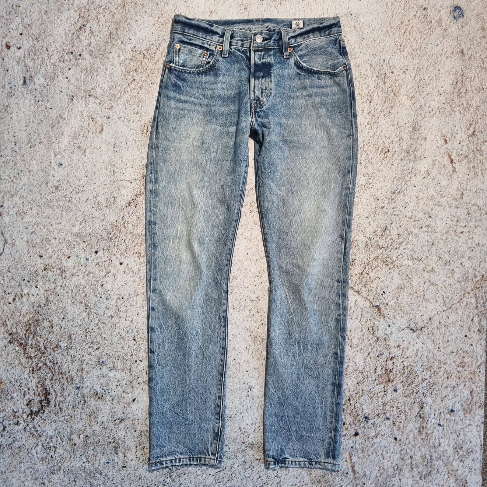 LEVI'S 501 SELVEDGE JEANS WHITE OAK CONE DENIM - Size… - Gem