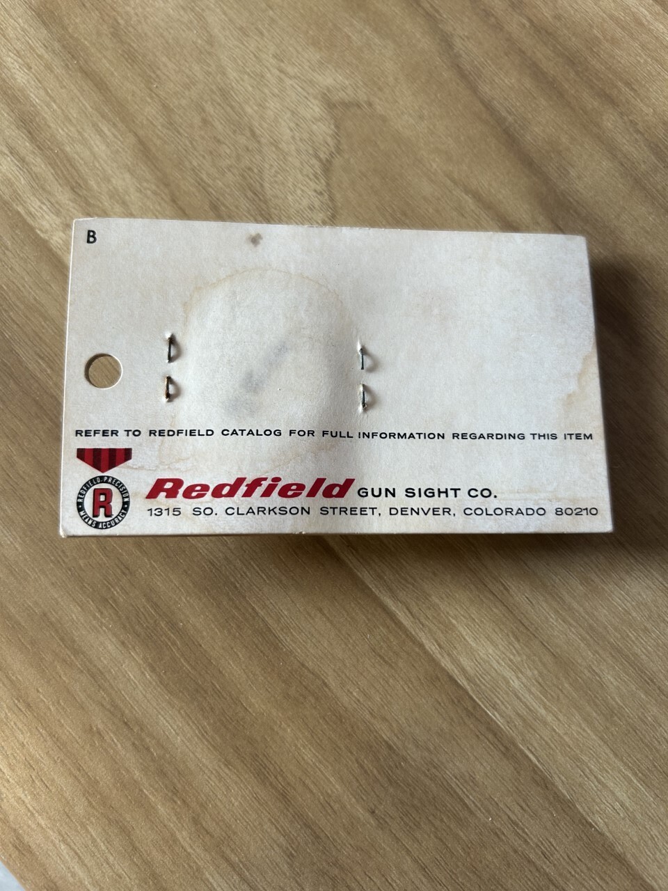 Redfield 47-H High Folding Rear Sight, Semi-Buckhorn, .375" to .562 ...