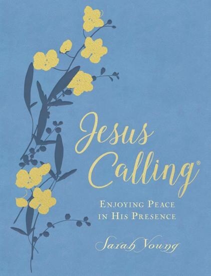 JESUS CALLING LARGE PRINT (DELUXE)-LIGHT BLUE LEAT | eBay