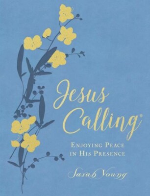 JESUS CALLING LARGE PRINT (DELUXE)-LIGHT BLUE LEAT | eBay