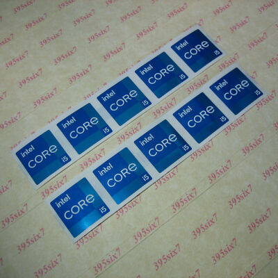 intel Core i5 sticker 11Gen x 10 PCS (#202202211651) | eBay