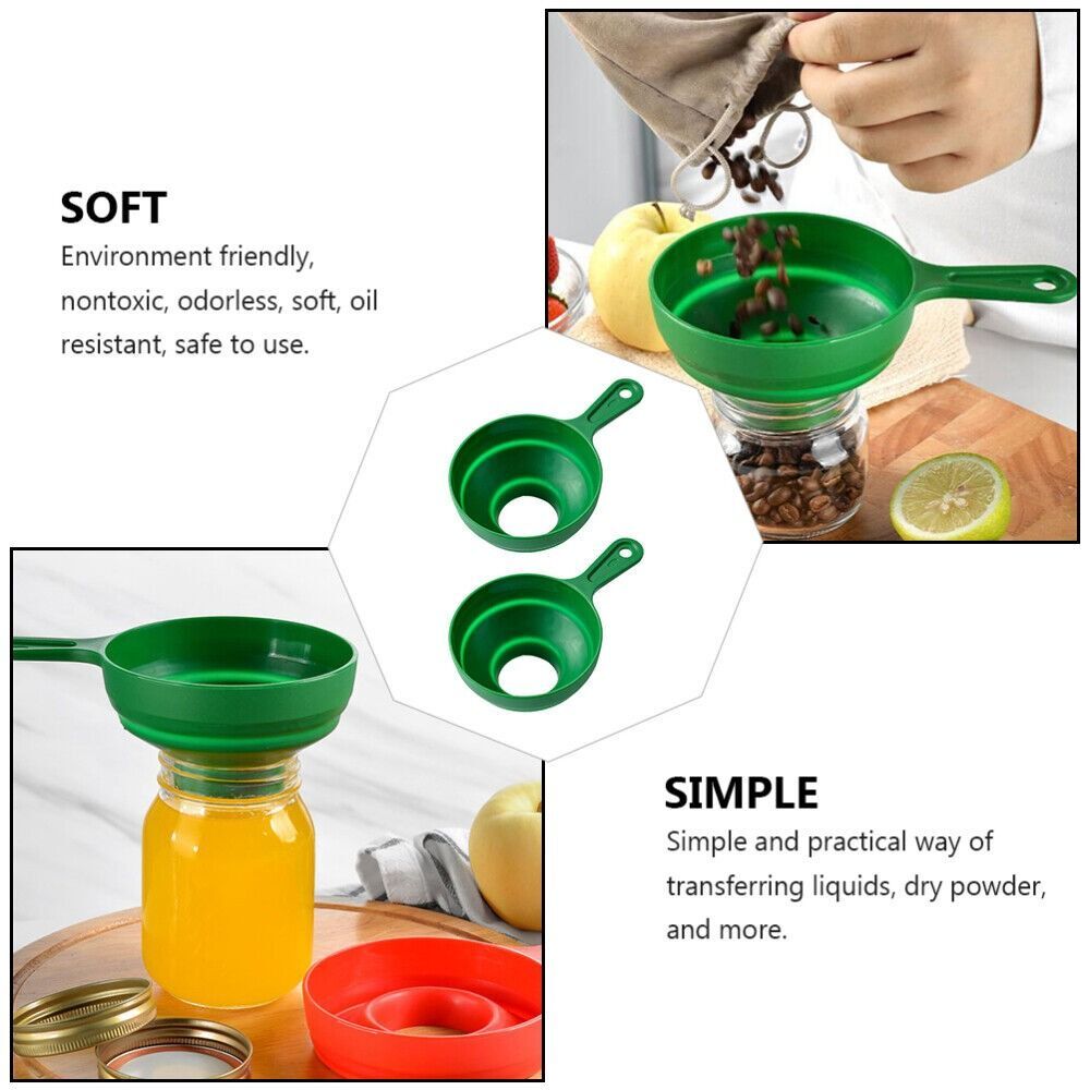 Tool Jars Funnel Liquid Filling Folding Telescopic Funnel Oil Jam ...