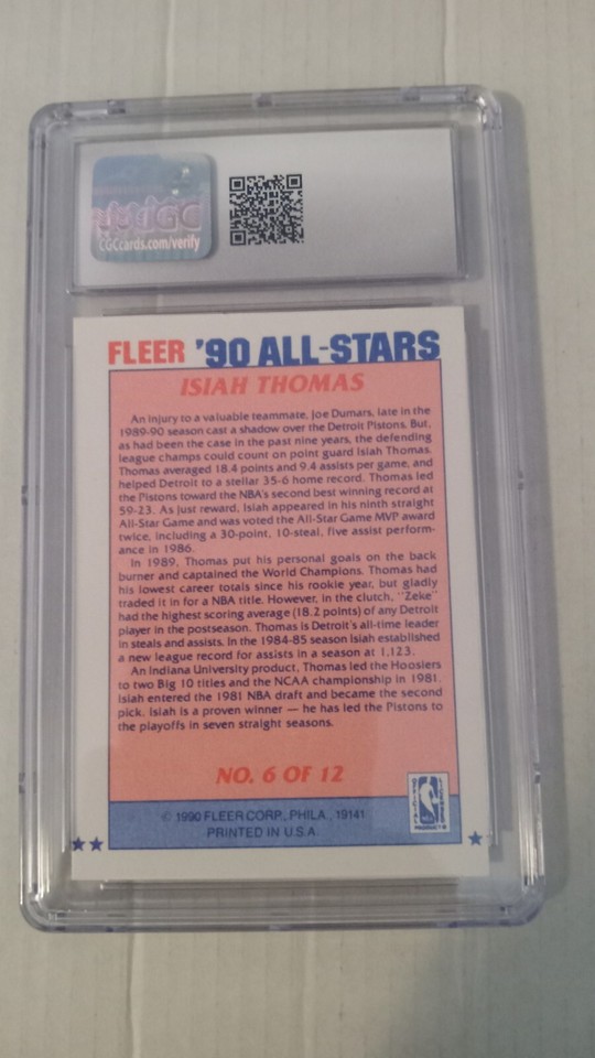 1990-91 Fleer All-Stars Complete Set #1 - 12 All Cards Graded. See Full ...