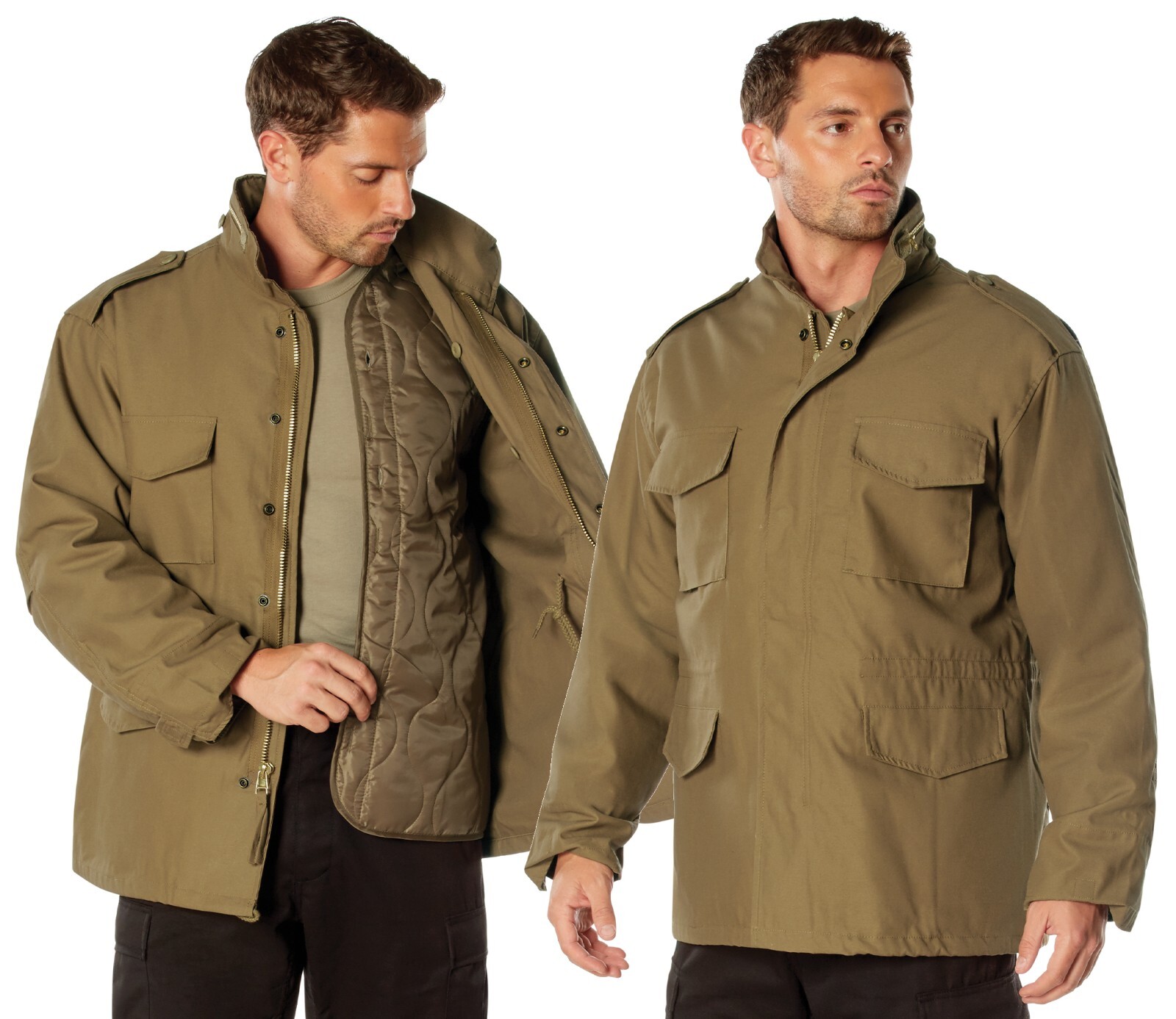 Rothco Coyote Brown M-65 Field Jacket with Removable Liner | eBay