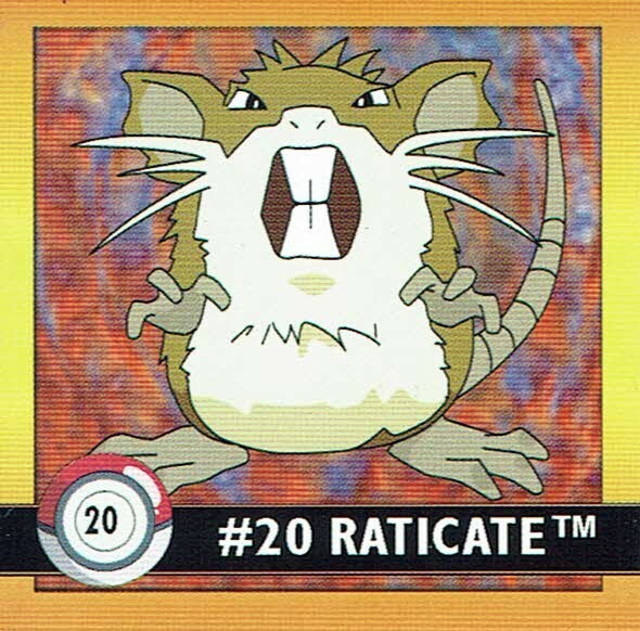 Pokemon Artbox Sticker Original 1999 individually to choose Gold Prism ...