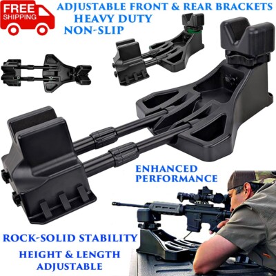 SHOOTING REST STEADY RIFLE GUN SHOT STAND ADJUSTABLE BRACKETS HEAVY ...