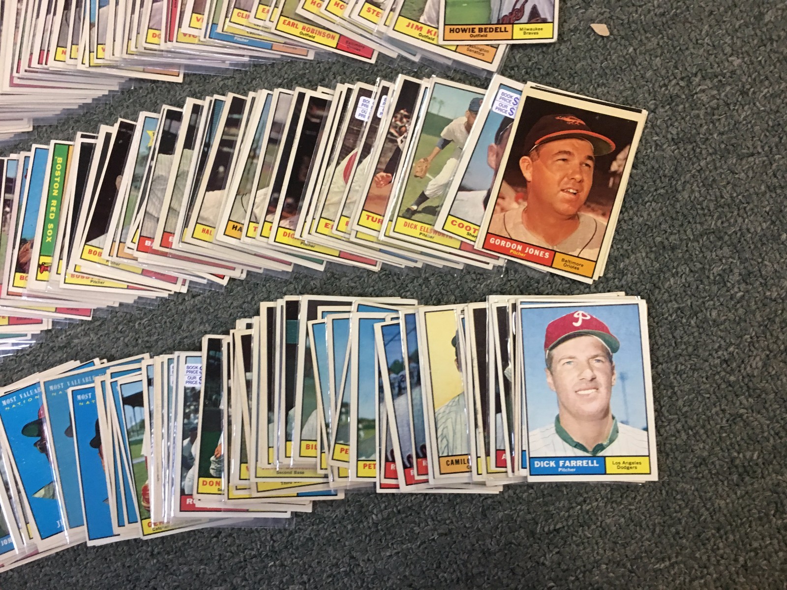1961 TOPPS BASEBALL CARD *U-PICK* SET BUILDER LOT (6 PICKS) VG/EX-EXMT ...
