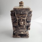 Empty Liquor Bottle Decanter Aztec Mayan God Brown Ceramic Mexico ...